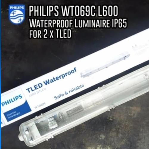 Jual Kap Lampu Outdoor WT069C 2x8 Philips Waterproof WT069C SE 2xTLED ...