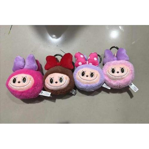Promo Keychain Gantungan Kunci Kepala Labubu Pita | Gantungan Boneka ...