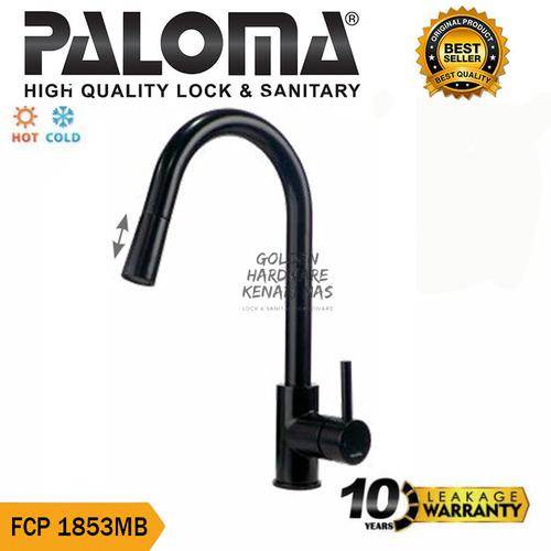 Jual PALOMA FCP 1853MB Keran Kran Air Panas Dingin Sink Dapur Cuci Piring Matte Black - Jakarta ...