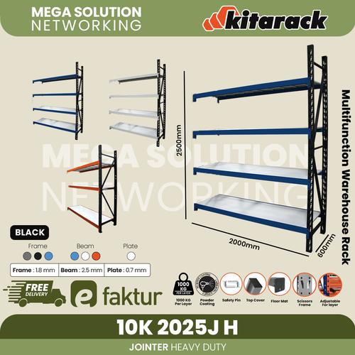 Jual RAK GUDANG JOINTER TINGGI 2,5M PANJANG 2M 1000KG/LAYER HEAVY DUTY ...