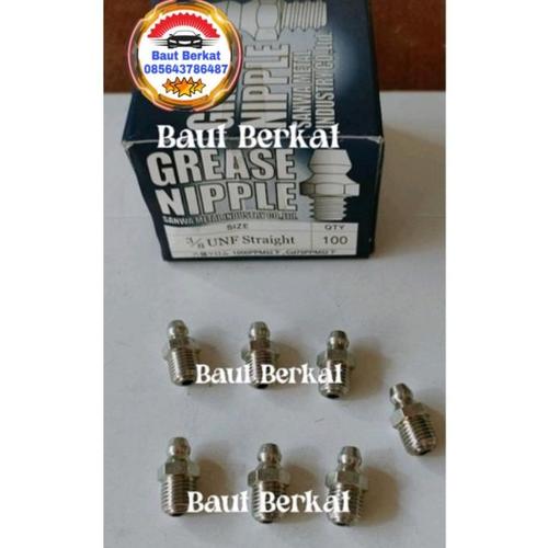 Jual Grease Nipple 3/8 Lurus Straight Nepel Gemuk 3/8 Lurus Made In ...