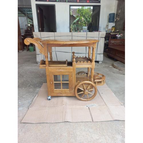 Jual Troli Dorong Kereta Dorong Ukir Minimalis Bahan Full Kayu Jati ... Jual Troli Dorong Kereta Dorong Ukir Minimalis Bahan Full Kayu Jati ...