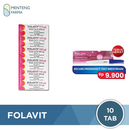 Jual Folavit 400 Mcg Strip 10 Tablet - Suplemen Asam Folat Ibu Hamil ...