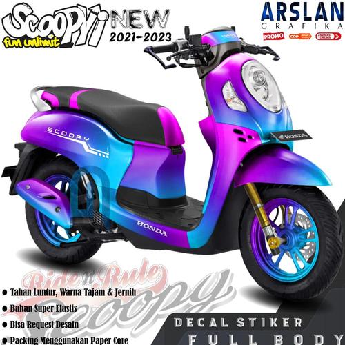 Jual FULL BLOK Decal Scoopy 2021/2022/2023 Full Body Stiker Scoopy New ...