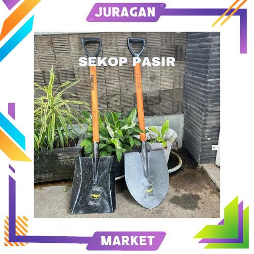 Jual Sekop Pasir Besar Lancip Persegi Skup Besi Skop Taman Kebun Shovel ...