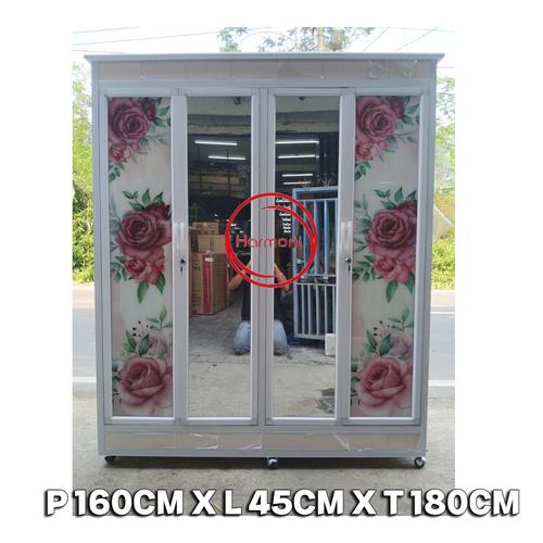 Jual LEMARI PAKAIAN ALUMUNIUM PVC RODA LEMARI BAJU ALUMUNIUM PVC RODA ...