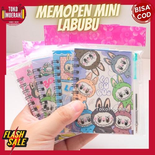 Jual MEMOPEN MINI LABUBU BUKU NOTEBOOK MINI A7 LABUBU LUCU UNIK BUKU ...
