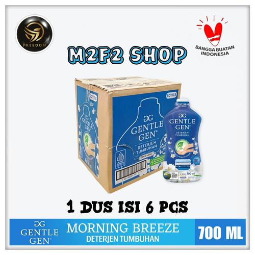 Jual Gentle Gen Deterjen Cair Morning Breeze Biru Botol Pet 750 ml ...