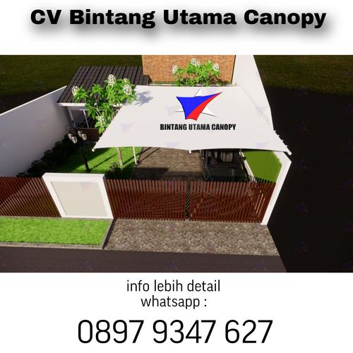 Promo Desain kanopi Membrane Model Balkon Rooftop Minimalis Garansi 6 ...