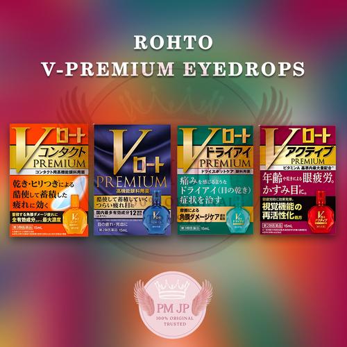 Jual Rohto V Premium Eye Drop 15ml Obat Tetes Mata Original Japan ...