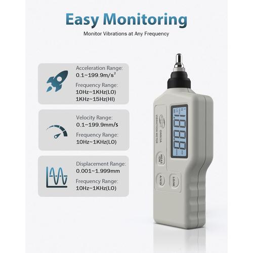 Jual ALAT TES GETAR UKUR GM63A BENETECH VIBRATION METER VIBRO METER ...