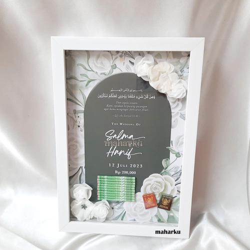 Jual Bingkai Simbolis Mahar Untuk Akad Nikah Warna Hijau Ukuran 32x22 ...