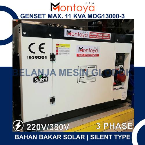 Jual Genset 10 KVA 3 Phase Montoya MDG 13000-3 USA Technology - Jakarta ...