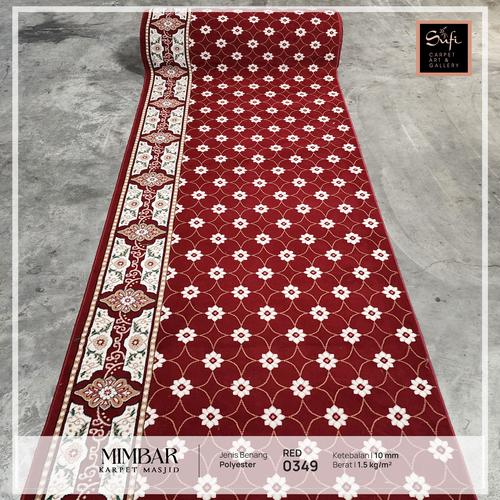 Promo Karpet Masjid Meteran Design Turki Mimbar 0349 Merah/Red ...
