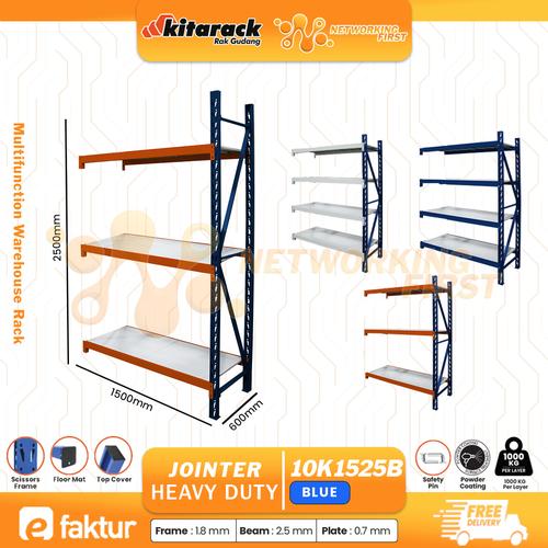Jual Rak Gudang Jointer Frame Biru 1000kg/Layer P:1500xL:600xT:2500mm ...