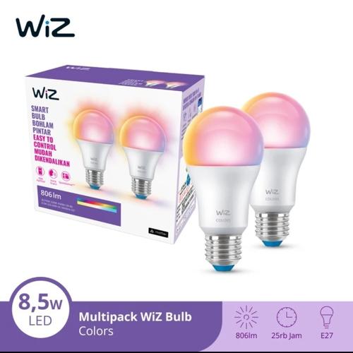 Jual Wiz Lampu Smart LED Multipack 8.5 W Wifi Smart Bulb RGB 16 JUTA WARNA (1 Pack Isi 2) - Kota ...