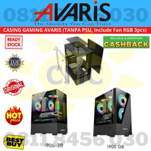 Jual Casing PC Gaming Case Micro ATX AVARIS FREE 3 Fan RGB - Avaris ...