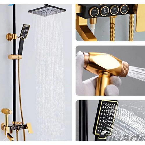 Jual Set Shower Kamar Mandi Panas Dan Dingin Dengan Faucet Sprayer Besi ...