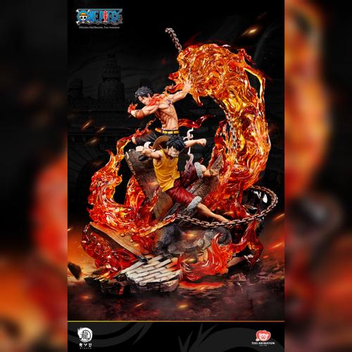 Jual READY STOCK MONKEY D LUFFY & PORTGAS D ACE BY RYU STUDIO RESIN ...