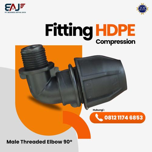 Jual Fitting Compression Male Thread Elbow / Knee Drat Luar Compression ...