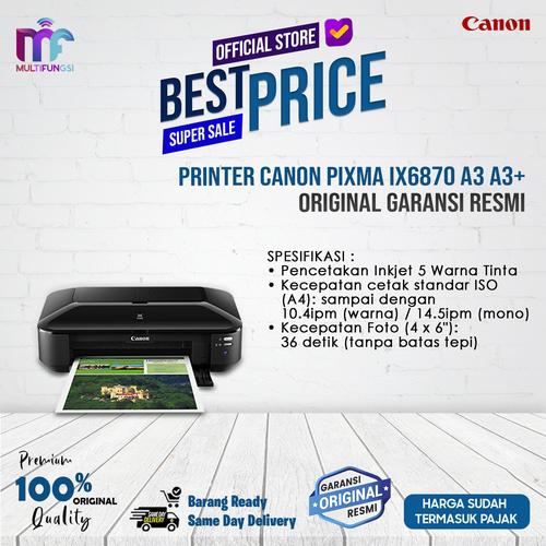 Promo Printer Canon Pixma iX6870 A3 A3+ Original Garansi Resmi Cicil 0% ...