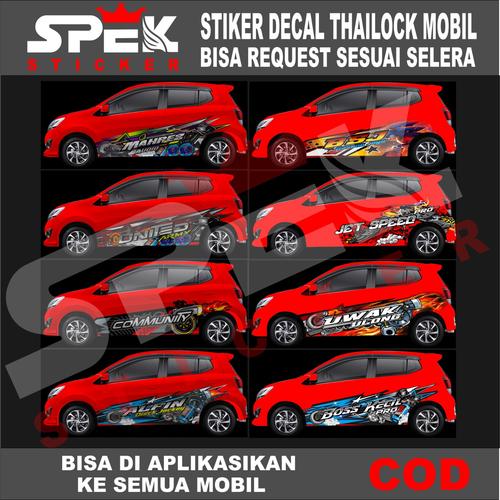 Jual STIKER DECAL MOBIL AYLA BISA REQUEST SESUAI SELERA2 - VINYL, KANAN ...