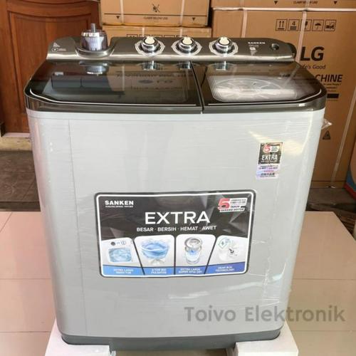 Jual Sanken TW1155 Mesin Cuci 2 Tabung 11 kg - TW 1155 FBK/FMR Garansi ...
