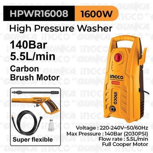 Jual Mesin Jet Cleaner 140 Bar INGCO HPWR16008 High Pressure Steam Cuci ...