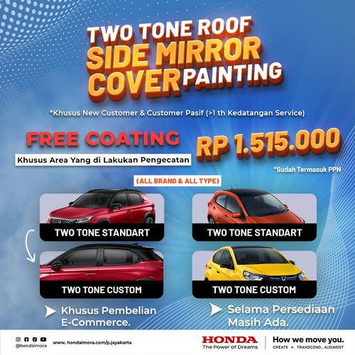 Promo Cat Two Tone free Coating (Standart atau Custom) New Customer ...