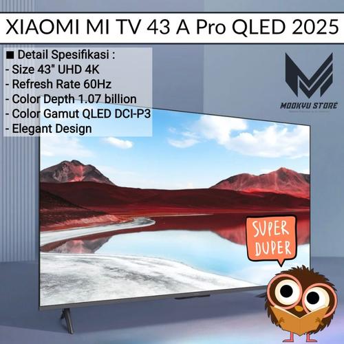 Jual XIAOMI MI TV 43 QLED PRO 2025 UHD 4K | LED GOOGLE TV 43 inch ...