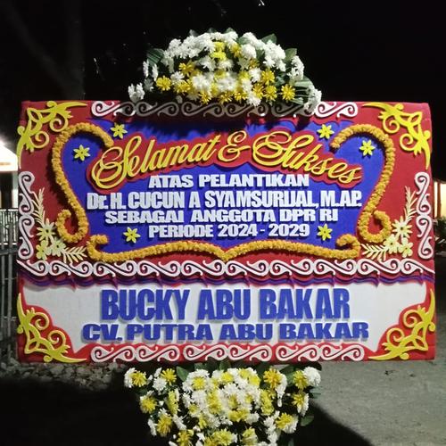 Jual karangan bunga ucapan selamat dan sukses - Putih - Kab. Bandung ...