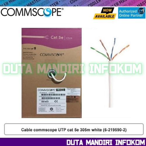 Promo Commscope CS24CM CAT5e - AMP Networking Cable UTP CAT 5e WHT 4/24 ...
