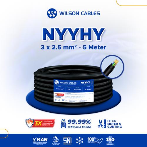 Jual NYYHY 3x2.5 mm2 - Kabel Tembaga Serabut Wilson Cables - 5 Meter ...