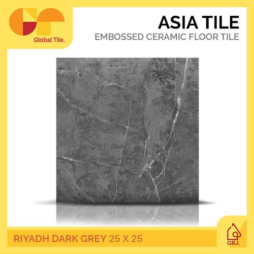 Jual KERAMIK ASIA TILE 25 X 25 RIYADH DARK GREY / KERAMIK LANTAI KAMAR ...