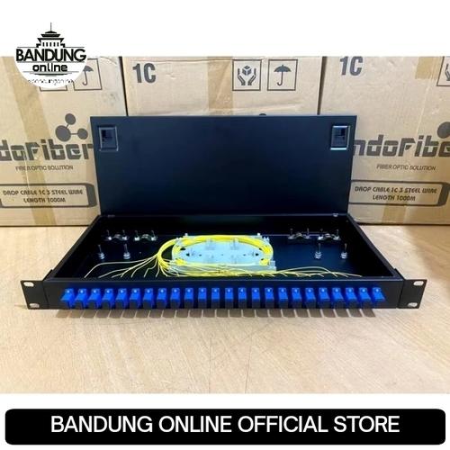 Jual OTB ODF 12/24/48/96 Core SC Fiber Optic No Drawer Lengkap Isi ...