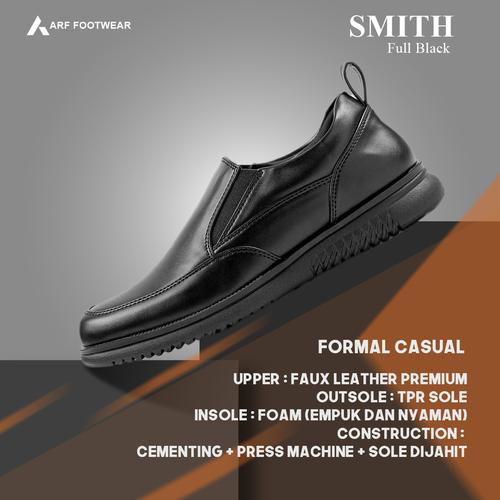 Promo Sepatu Slip On Loafers Formal Kulit Pantofel Pria Ori ARF Smith ...