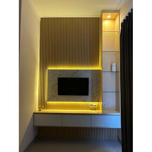 Jual backdrop tv wallpanel custom - Kab. Sidoarjo - empatkaki | Tokopedia