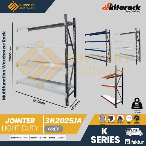 Jual KITARACK 3K2025J Jointer Rak Gudang Frame Abu Abu 2000 x 600 x ...