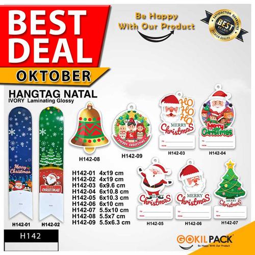 Jual Hangtag Natal/Hangtag Merry Christmas/Aksesoris Natal/Hiasan ...