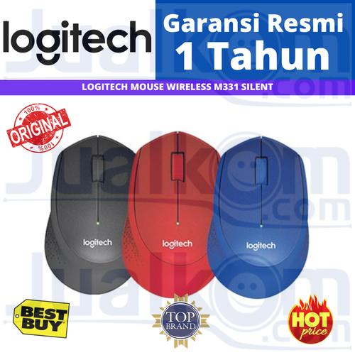 Jual LOGITECH Wireless Mouse Optical M331 SILENT PLUS M-331 - Merah ...