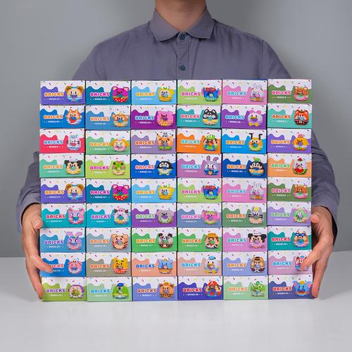 Jual Part 2 Bricks Donut Nano Block Kartun Mini BRICK Mainan Balok ...