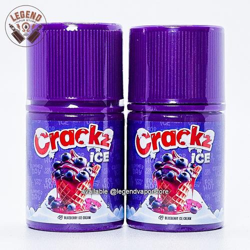 Jual FREEBASE LIQUID CRACKZ ICE Blueberry Ice Cream 60ML 3MG 6MG ...