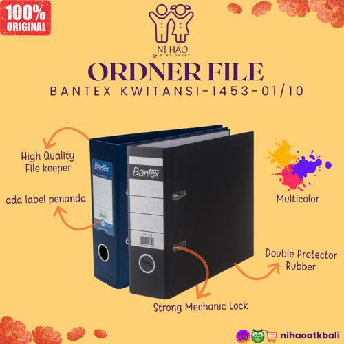 Jual ORDNER BANTEX LEVER ARCH FILE PLASTIC A5 KWITANSI 7CM - (BIRU ...