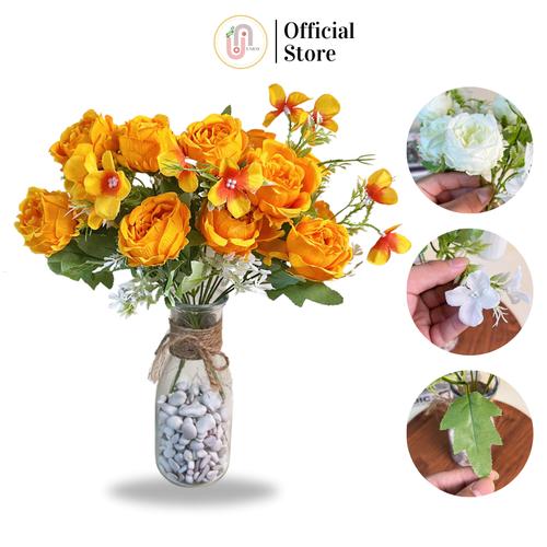 Jual Bunga Hias Tangkai Mawar Peony Plastik Dekorasi Wedding Indoor ...