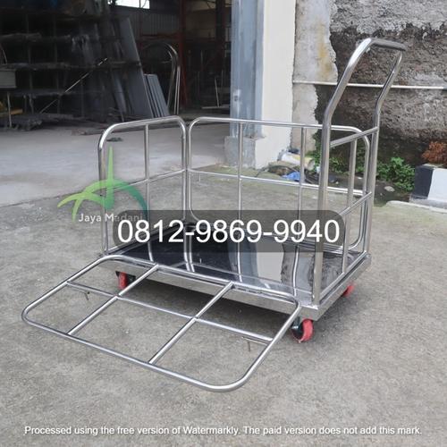 Jual Handtruck 300 kg – Trolley Barang Lipat dengan Railing Kuat untuk ...