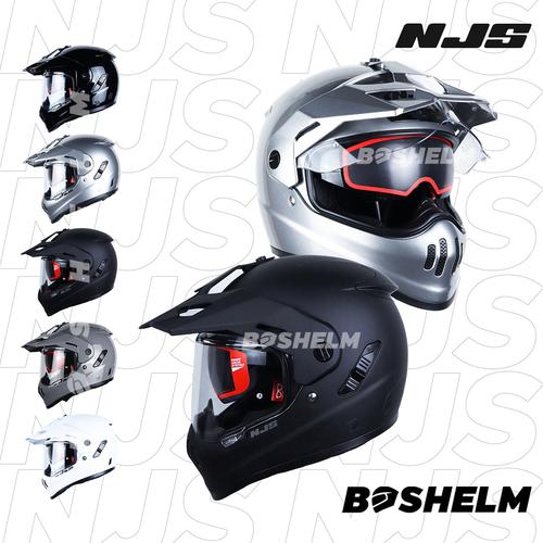 Jual Helm NJS S-Cross Solid HITAM DOFF Helm Full Face SNI - WHITE PEARL, L - Kota Bekasi ...