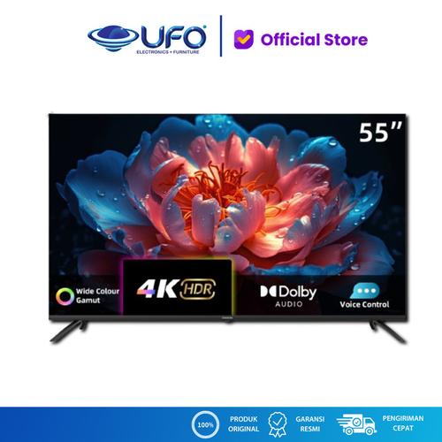Promo Changhong 55 Inch QLED 4K UHD Smart Google TV U55QCN1 - Unit+Pack ...