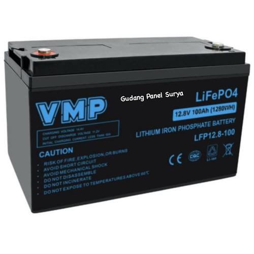 Jual Aki Lithium VMP Battery Lithium LiFePO4 12,8V 100AH 12,8v 100ah ...