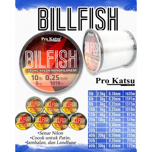 Jual Senar Pro Katsu Billfish Nilon Super Panjang - 0.28 - Kab ...