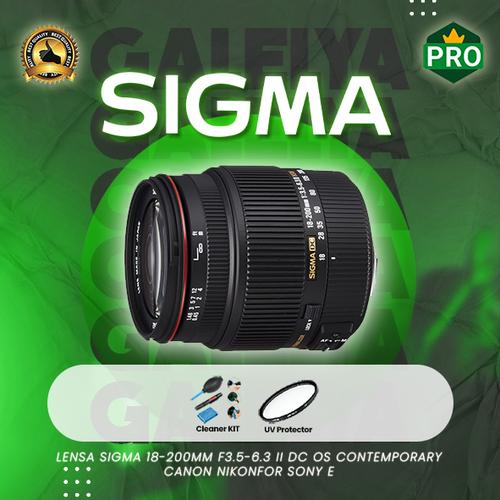 Jual Lensa Sigma 18-200mm f3.5-6.3 II DC OS Contemporary Canon Nikon ...